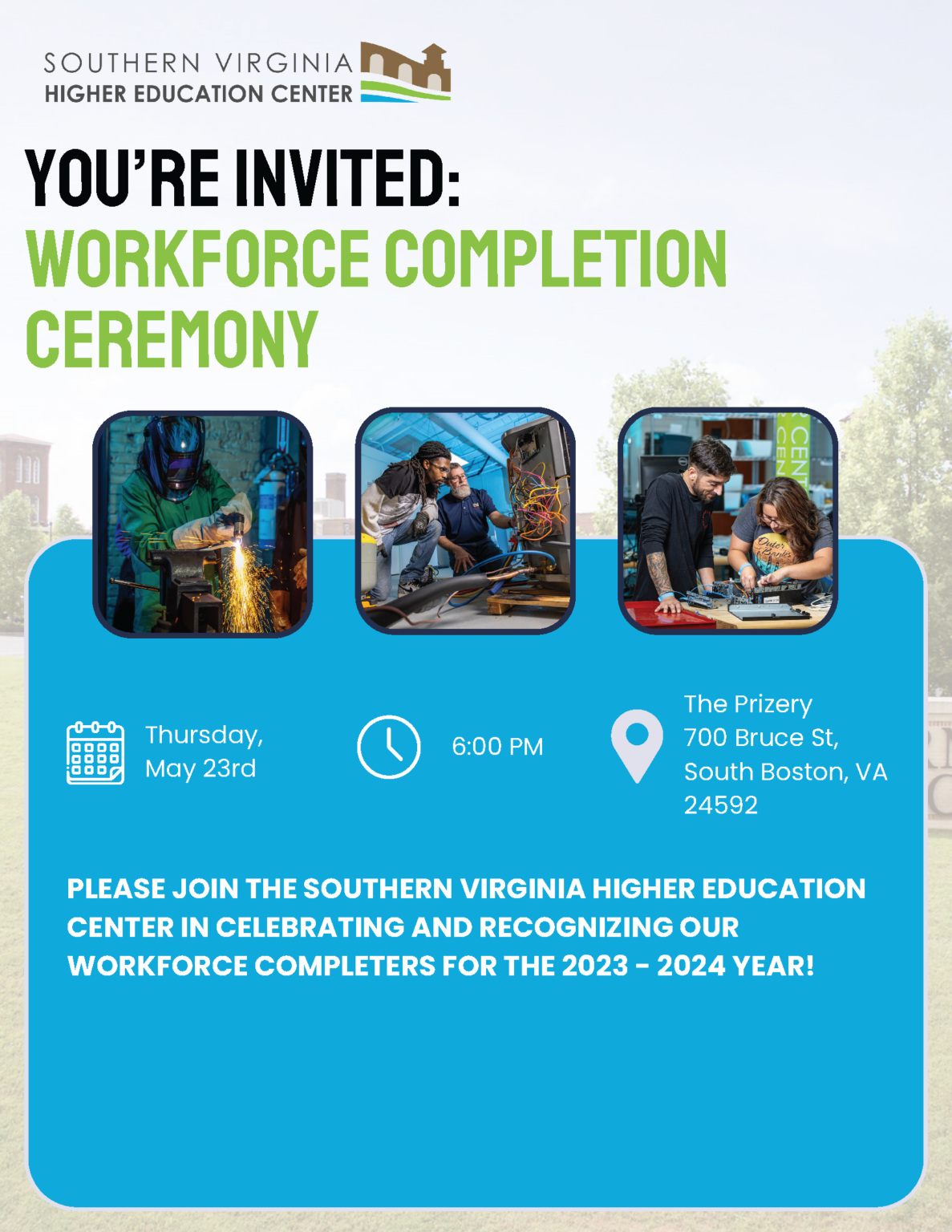 SVHEC To Hold Workforce Training Completion Ceremony - Southern ...