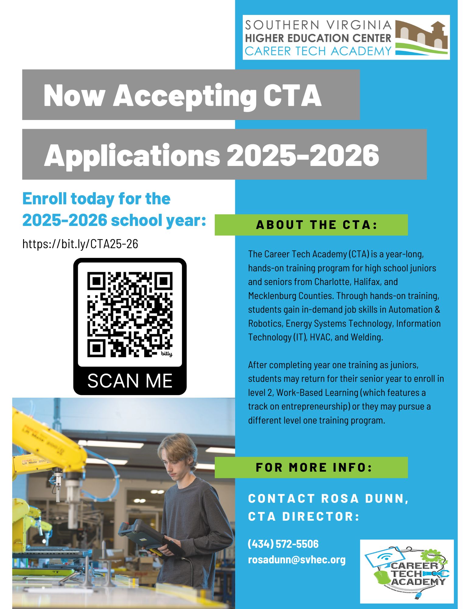 Career Tech Academy Opens Application Period - Southern Virginia Higher ...