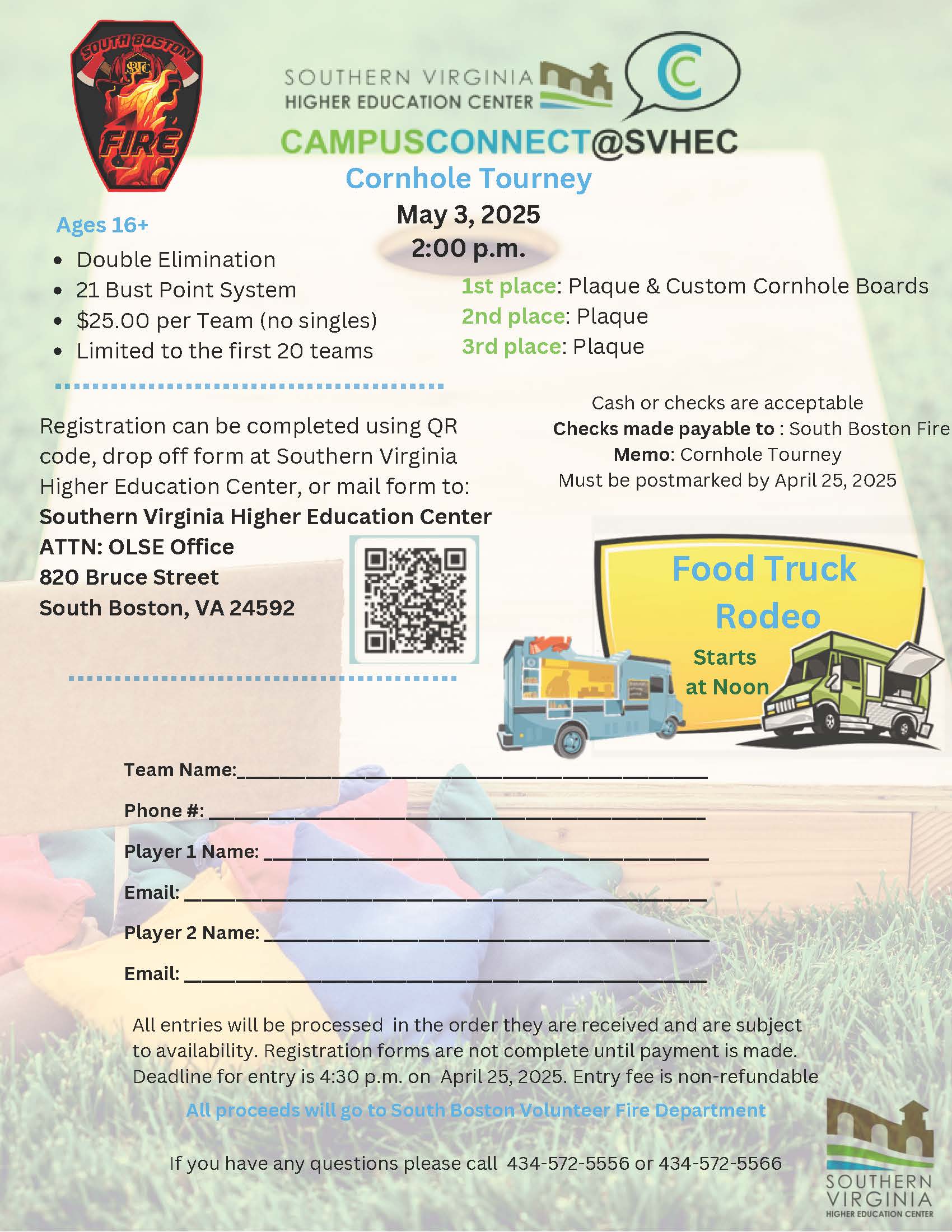 SVHEC to Host Cornhole Tourney and Food Truck Rodeo on May 3rd - Southern Virginia Higher ...